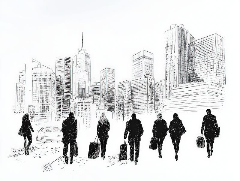 Urban Sketch: an Engaging Portrayal of Urban Life, Capturing City ...