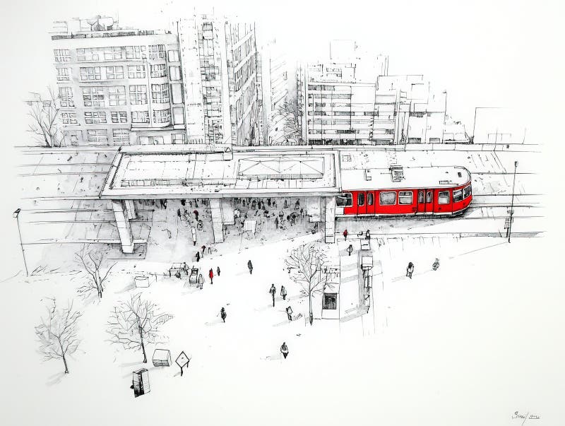 Urban Sketch: an Engaging Portrayal of Urban Life, Capturing City ...