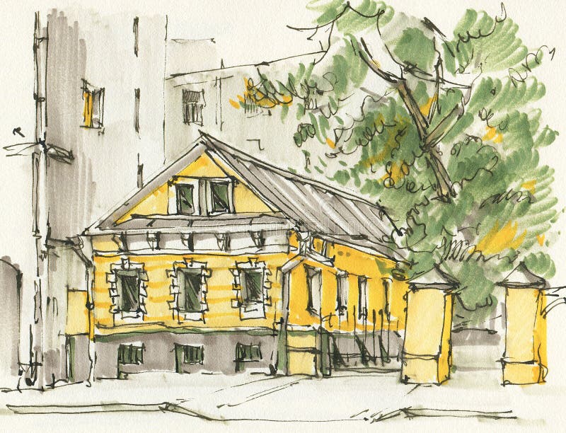 City Centre Sketch Stock Illustrations – 469 City Centre Sketch Stock ...