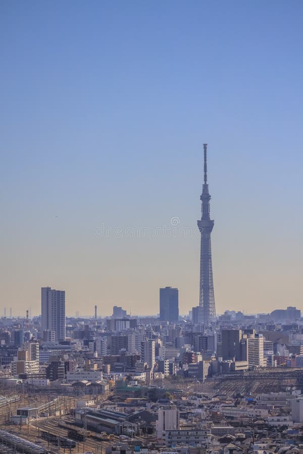 Urban Skyline Featuring Tokyo Skytree Tower, Tokyo Dec 6 2024 Editorial ...