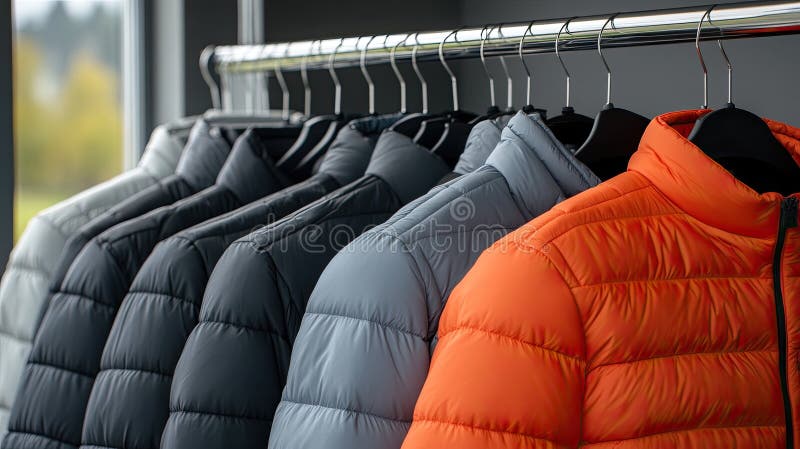 This Urban Store Displays a Colorful Array of Winter Jackets and Coats ...