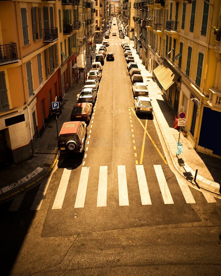 Urban street with cars stock image. Image of sunlight - 4881677