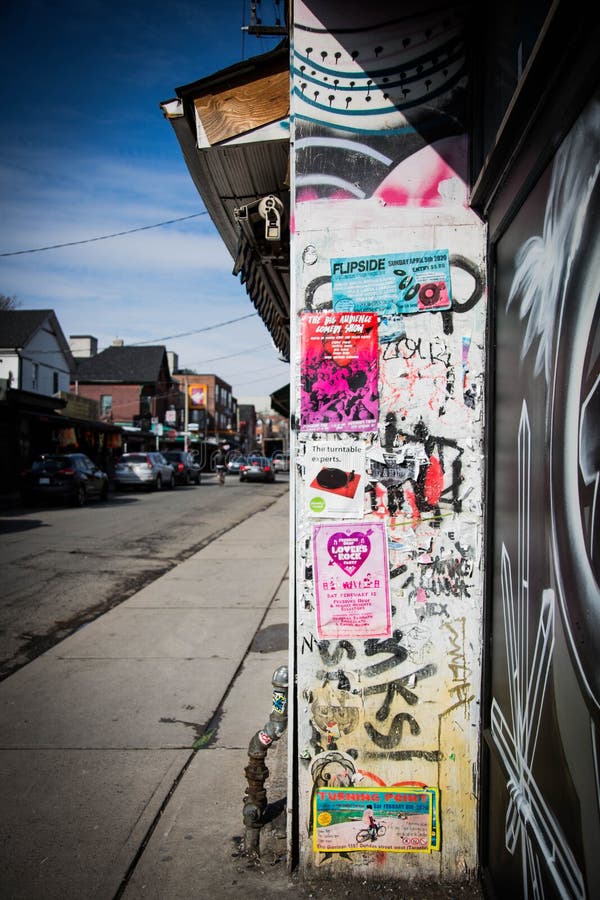 Urban Street Graffiti in the City Editorial Photography - Image of ...