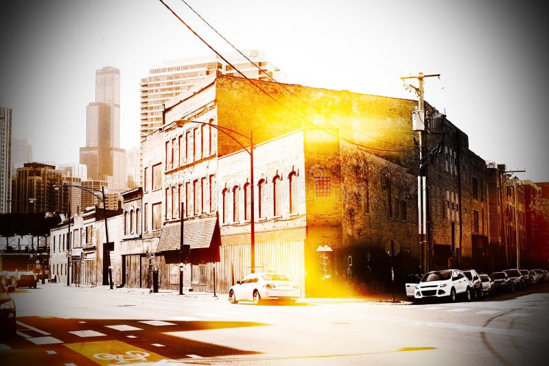 Urban street scene stock photo. Image of crossing, abstract - 45284592