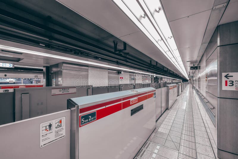 The Urban Subway Platform with Train in MotionDec 3 2024 Editorial ...