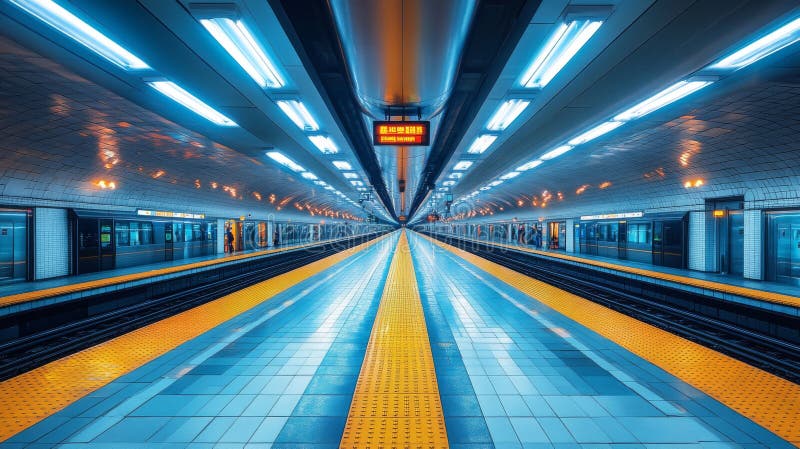Urban Subway Station Showcases Advanced Infrastructure and Automation ...