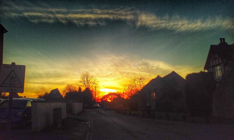 Urban sunset editorial photography. Image of street, urban - 80102412