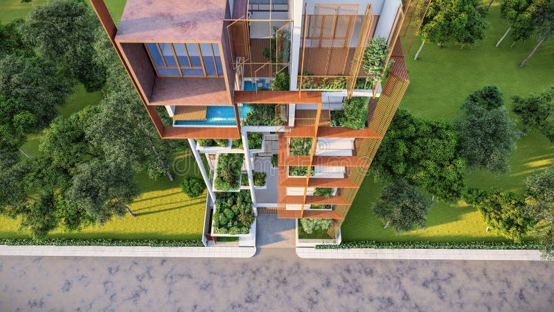 Urban Symphony 3D Renderings of Modern Architectural Ensembles Stock ...