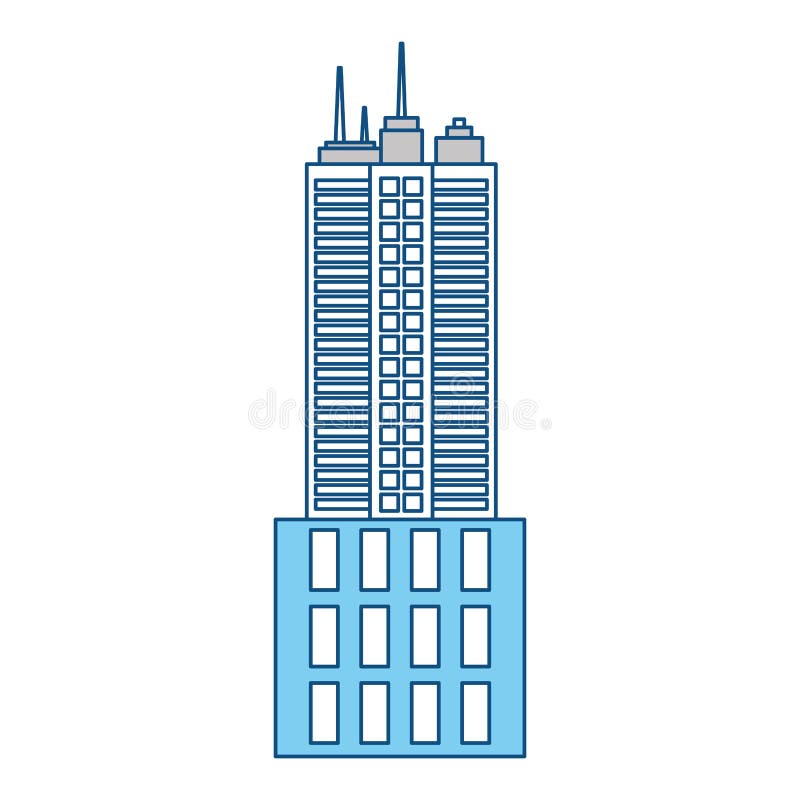 Urban tower building stock vector. Illustration of modern - 98274693