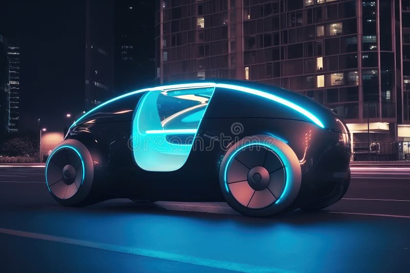 Urban Transportation of the Future with Self-driving Car. Generative AI ...