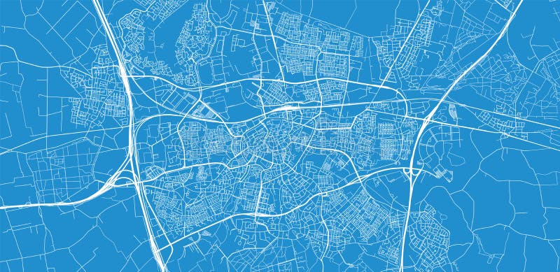 Urban Vector City Map of Breda, the Netherlands Stock Vector ...