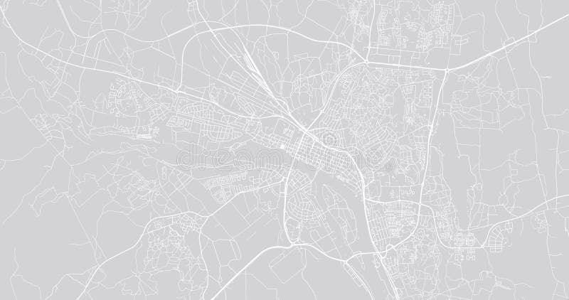 Urban Vector City Map of Umea, Sweden, Europe Stock Vector ...