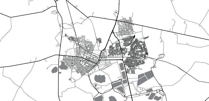 Urban Vector City Map of Welkom, South Africa Stock Vector ...