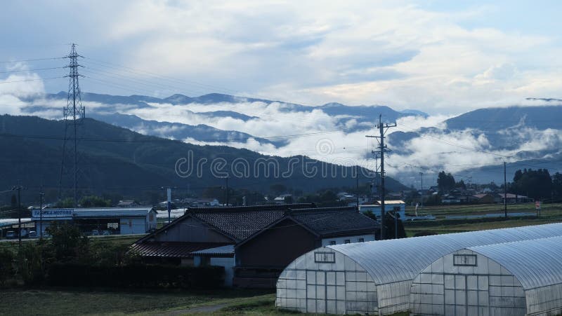 Urban View with Fog in Japan Stock Image - Image of city, snow: 216294019