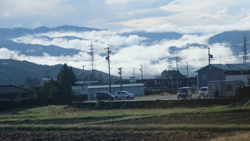 Urban View with Fog in Japan Editorial Stock Photo - Image of stadium ...