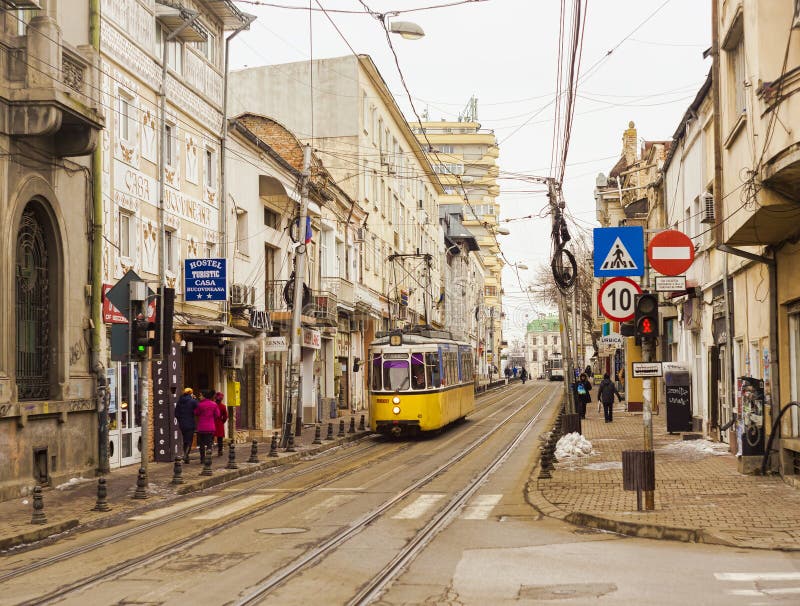Urban View of Old City, Iasi Romania and Vintage Tram for ... Urban View of Old City, Iasi Romania and Vintage Tram for ...