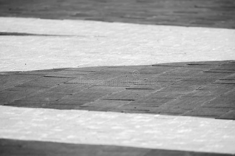 Urban Walking Area Pavement Background Texture, Gray and White Stock ...