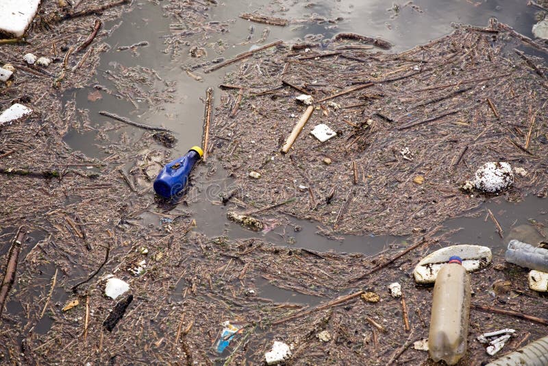 Urban water pollution stock image. Image of pollution - 5115793