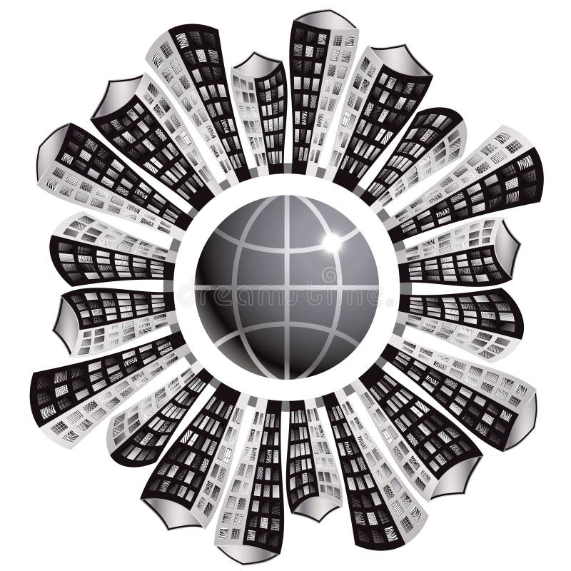 Urbanisation illustration de vecteur. Illustration du cityscape - 17712374