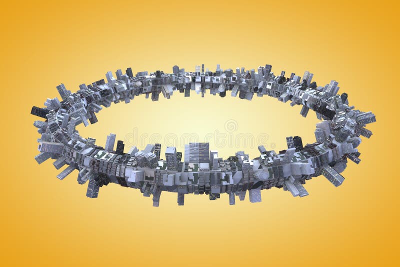 Urbanization stock illustration. Illustration of downtown - 35767747