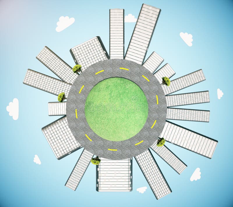 Urbanization stock illustration. Illustration of city - 9643431