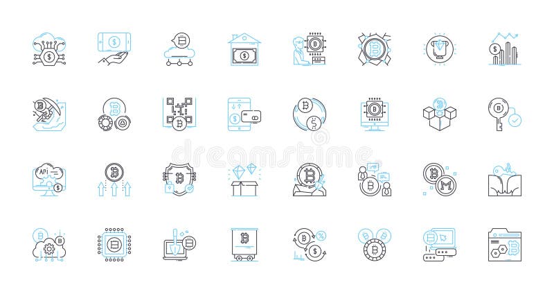 Urbanization Trends Linear Icons Set. Growth, Density, Migration ...