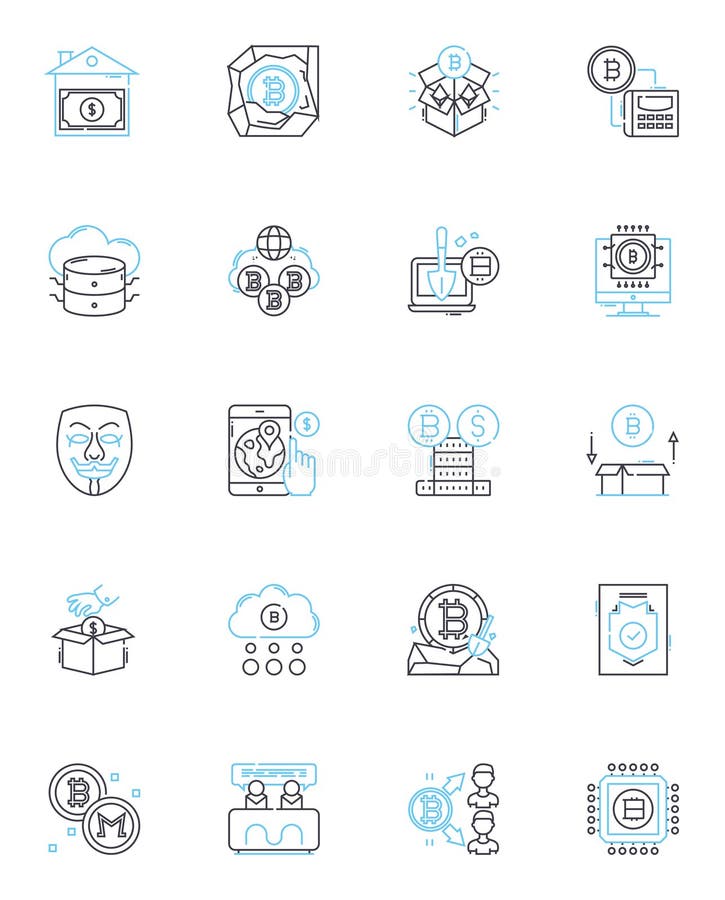 Urbanization Trends Linear Icons Set. Growth, Density, Migration ...