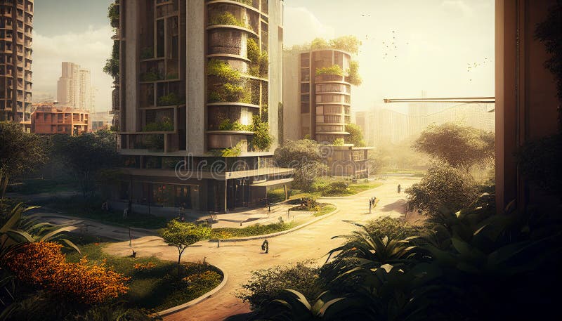 The Urbanized Environment of the City, Gardens and Greenery of the City ...