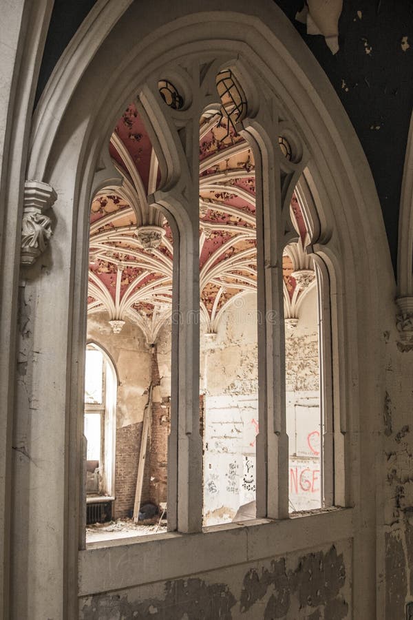Urbex Castle stock image. Image of urbex, staircase, abandon - 50578455