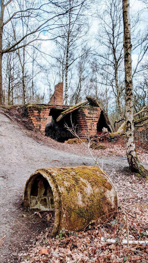 Urbex ramshackled building stock image. Image of rock - 215275889
