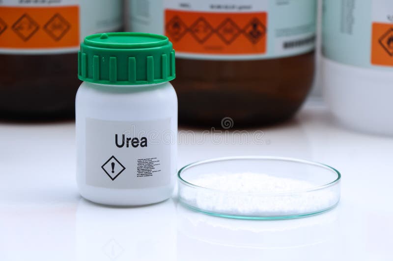 Urea in Bottle , Chemical in the Laboratory and Industry Stock Photo ...