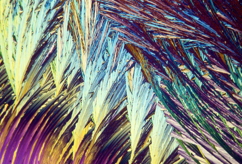 Urea Crystals in Polarized Light Stock Photo - Image of investigation ...