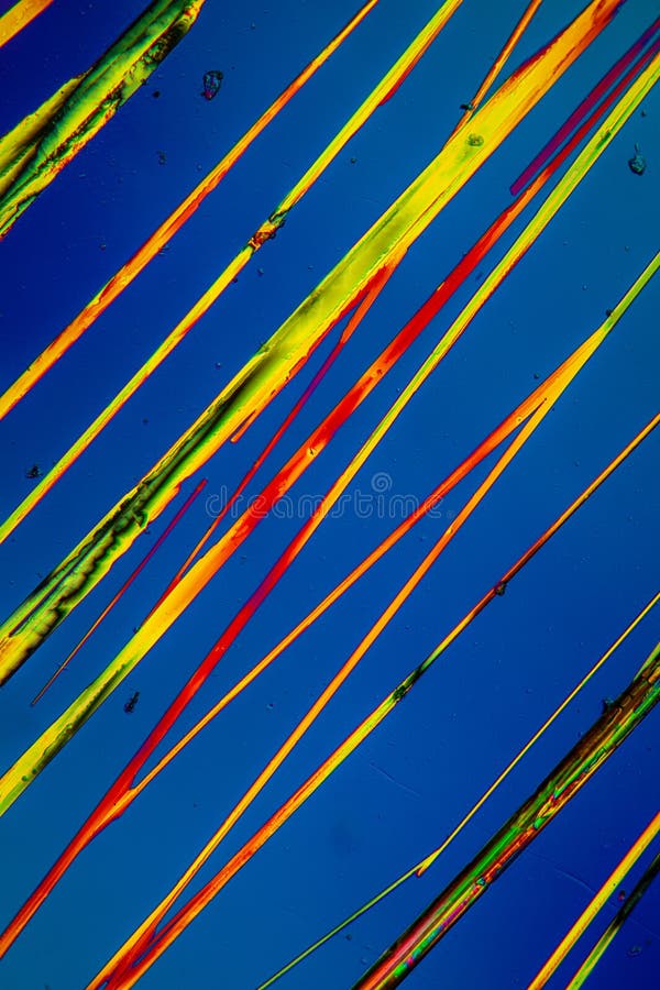Urea Crystals in Polarized Light Stock Photo - Image of polarized ...