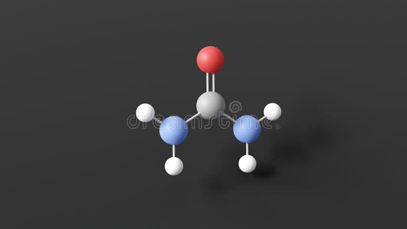 Urea Molecular Structure, Improving Agent E927b, Ball and Stick 3d ...
