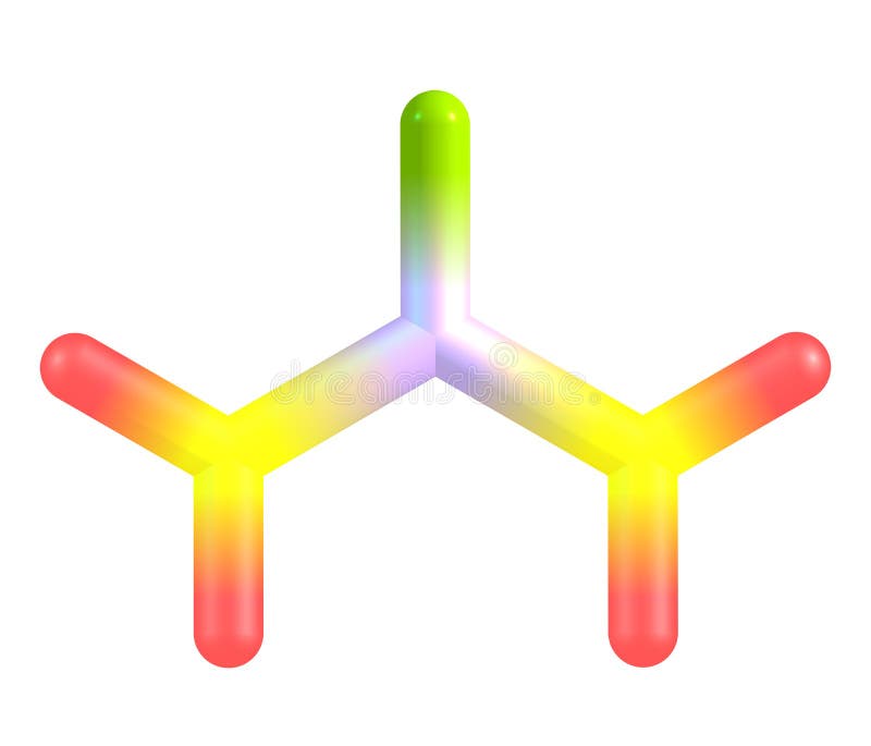 Urea Molecule Isolated on White Stock Illustration - Illustration of ...