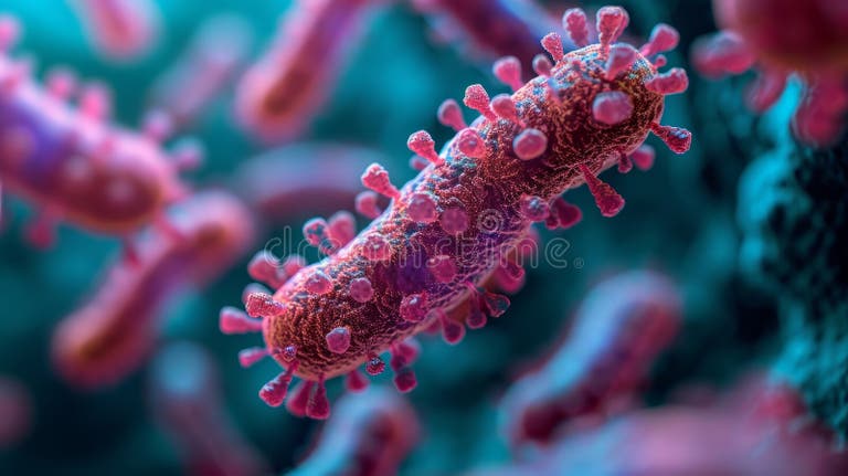 Ureaplasma Urealyticum Bacteria Under a Microscope AI Generated Stock ...
