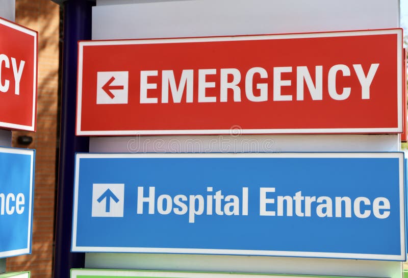 Urgences Médicales. Étiquette De Texte Sur Le Livre De Référence. Photo ...