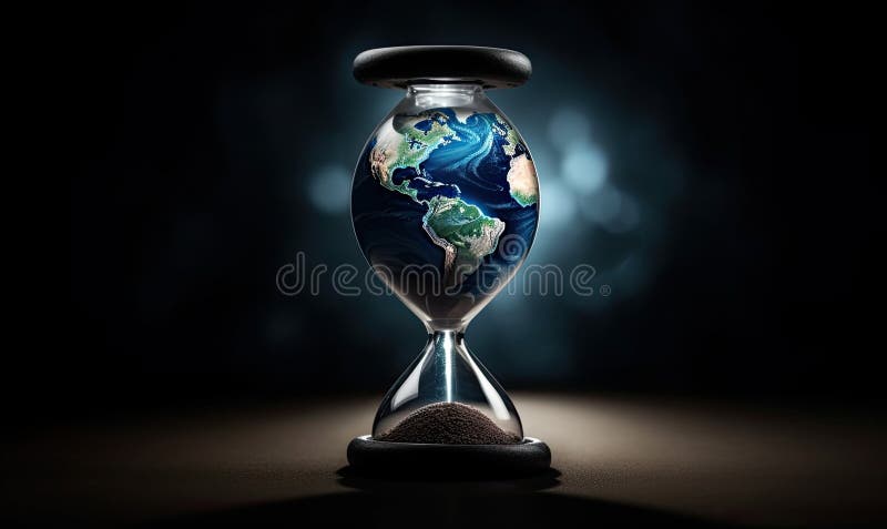 The Urgency of Climate Change: Earth in an Hourglass Creating Using ...