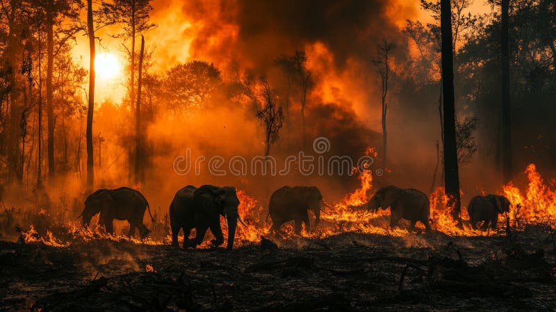 The Urgency and Determination of Animals Escaping Wildfires in the ...