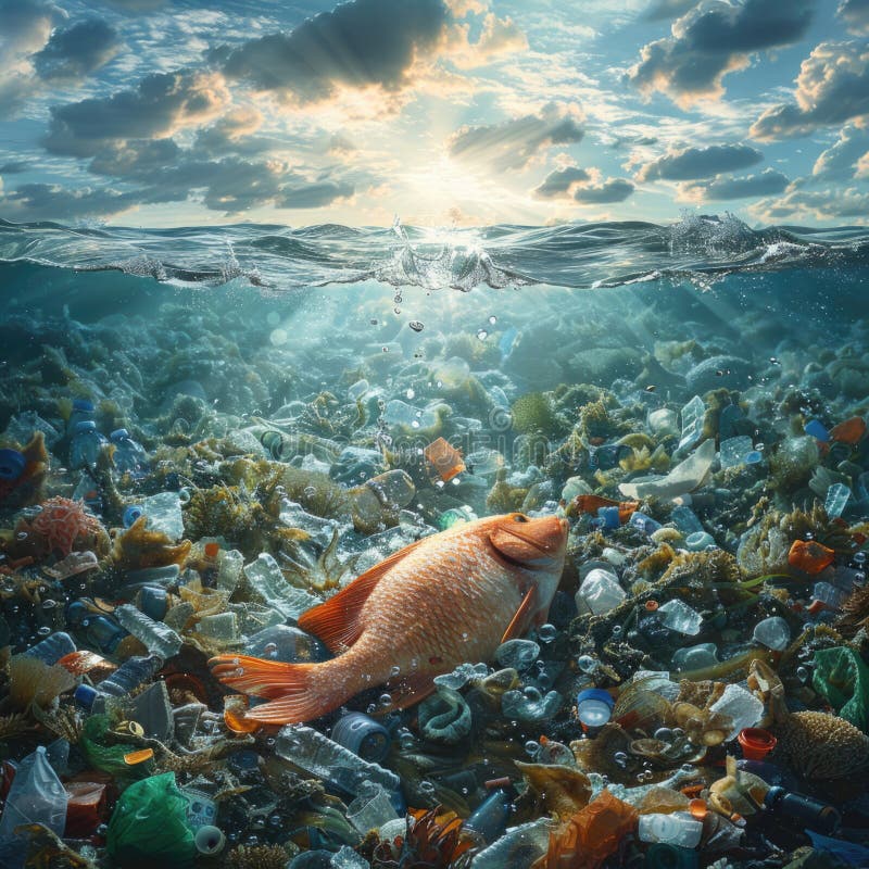 Urgent Call: Saving Our Oceans from Pollution - a Visual App Stock ...