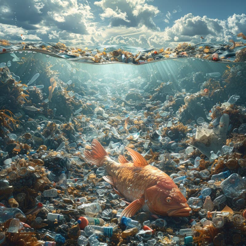 Urgent Call: Saving Our Oceans from Pollution - a Visual App Stock ...