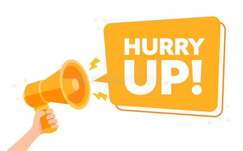 Urgent Call To Action with a Hand Holding a Megaphone Broadcasting ...