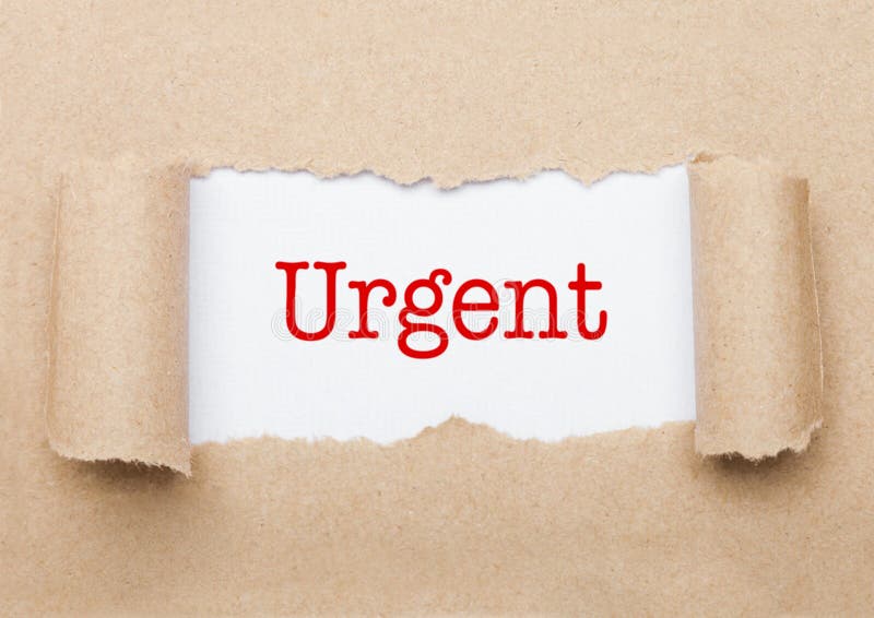 Urgent Envelope Means High Priority or Very Important Mail Stock ...