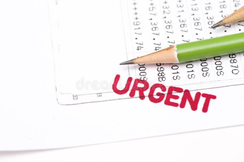 Urgent Document, Bank Statement Stock Photo - Image of deadline, office ...