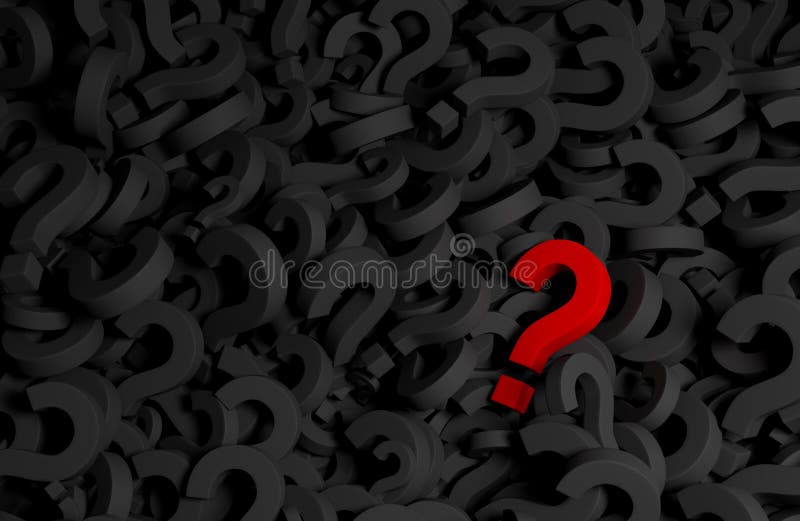 The Urgent and Essential Question Stock Illustration - Illustration of ...