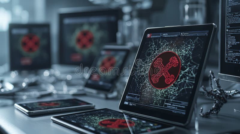 Urgent Health Warning Safety Alerts Digital Devices Visual Content Tech ...