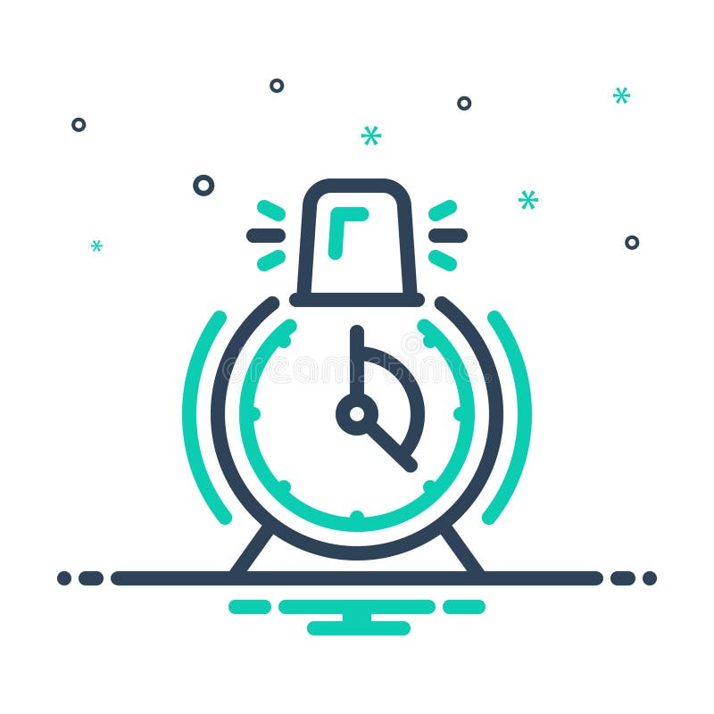 Mix Icon for Urgent, Essential and Alarm Stock Illustration ...