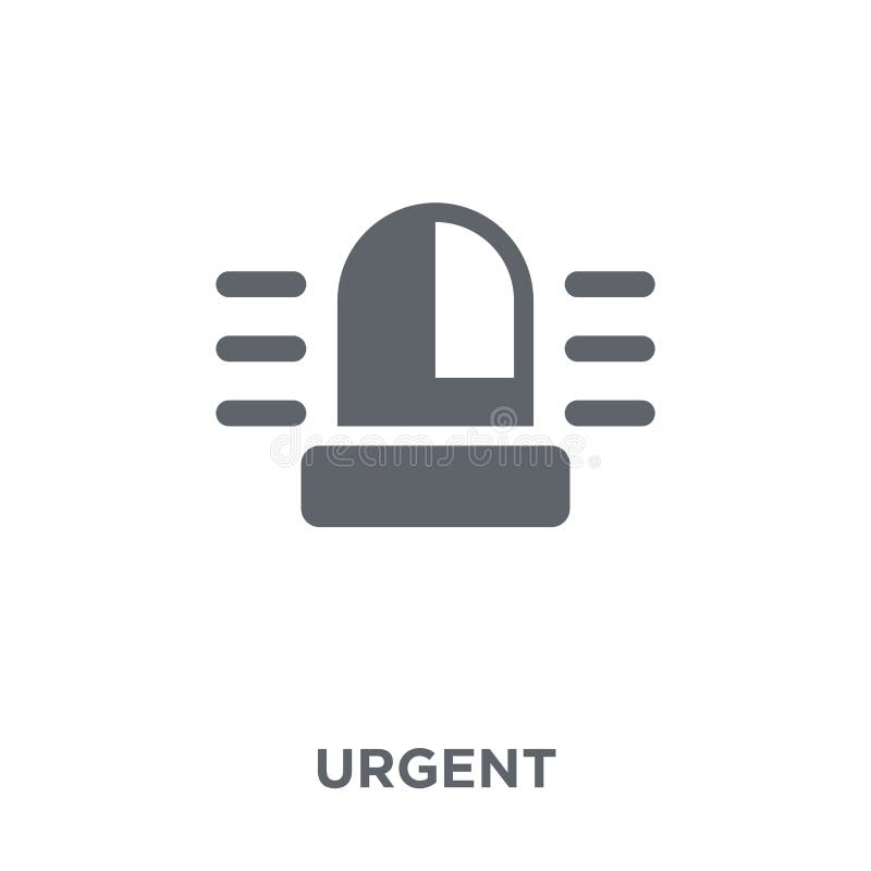 Urgent Icon Isolated on White Background Stock Vector - Illustration of ...