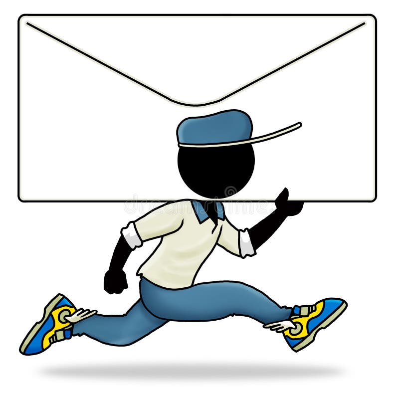Urgent mail stock illustration. Illustration of work - 15245967