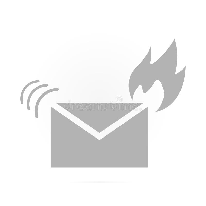 Email Flame Icon